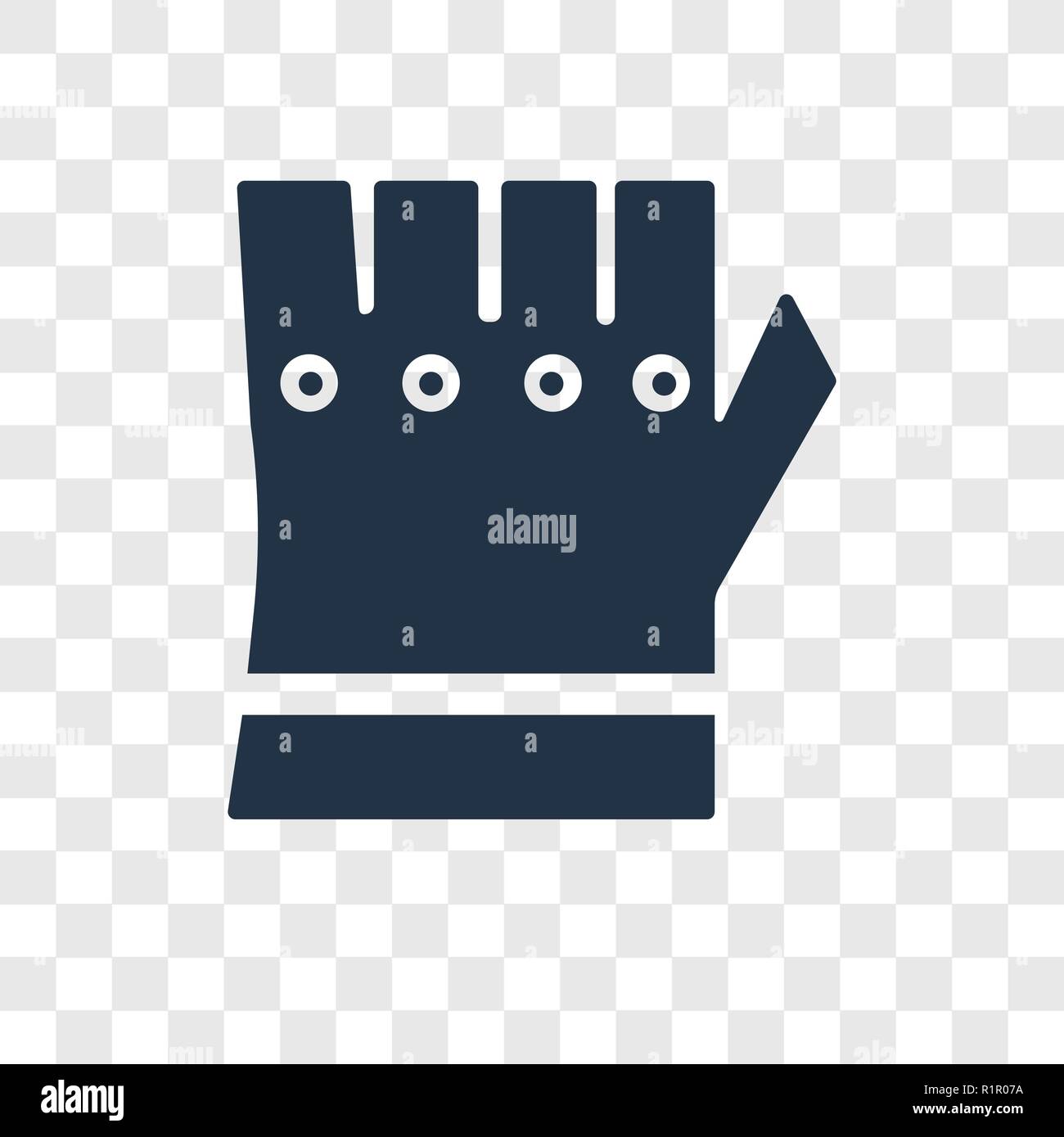Glove vector icon isolated on transparent background, Glove ...