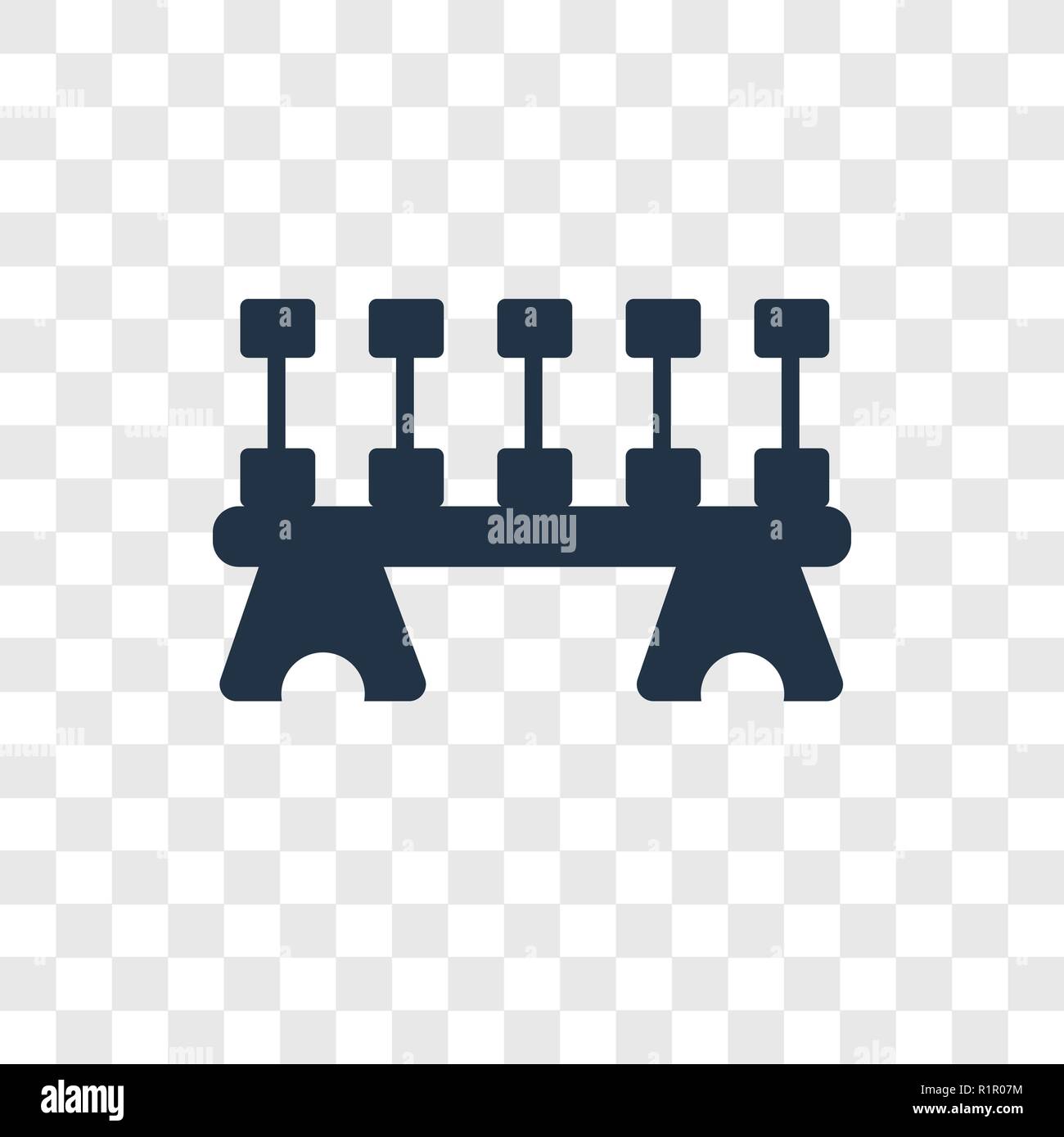 Dumbbell vector icon isolated on transparent background, Dumbbell transparency logo concept ...