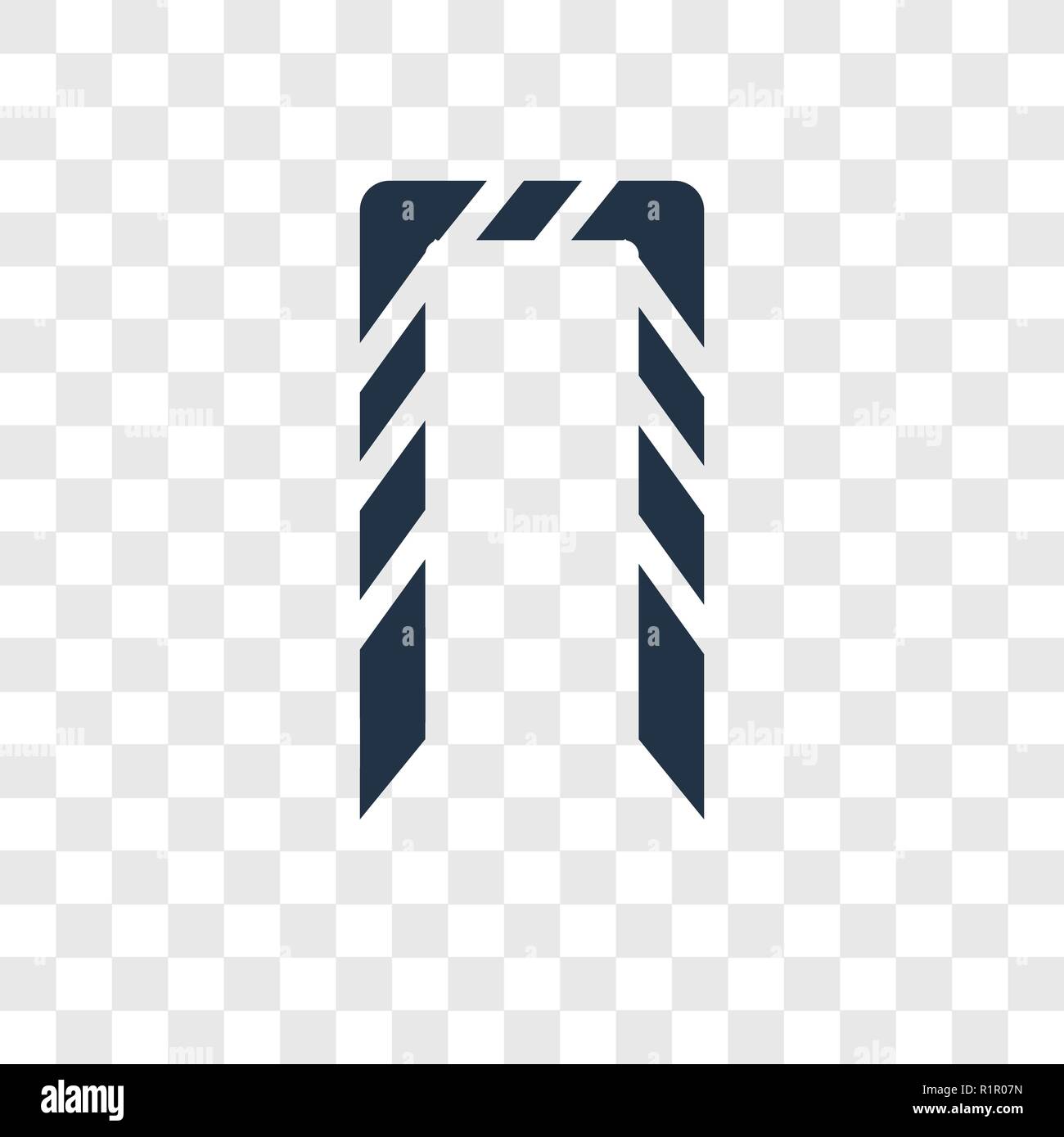 Rope vector icon isolated on transparent background, Rope transparency ...