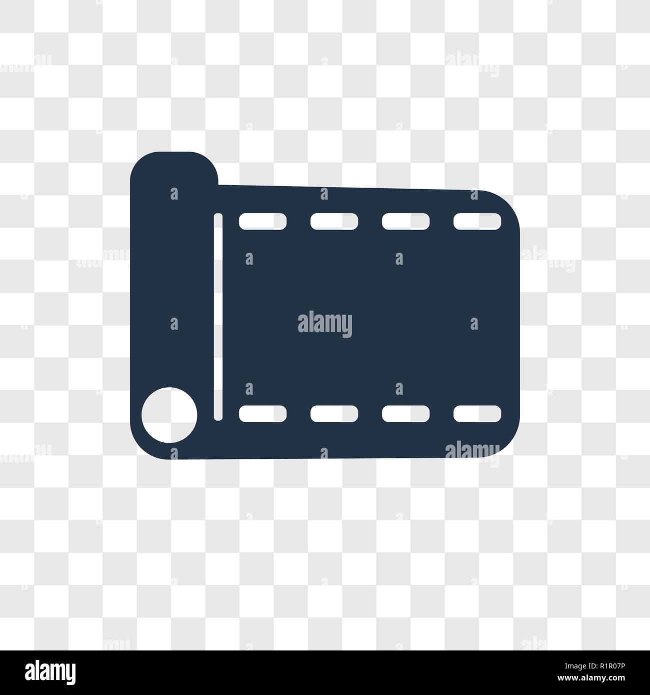 Mat vector icon isolated on transparent background, Mat transparency ...