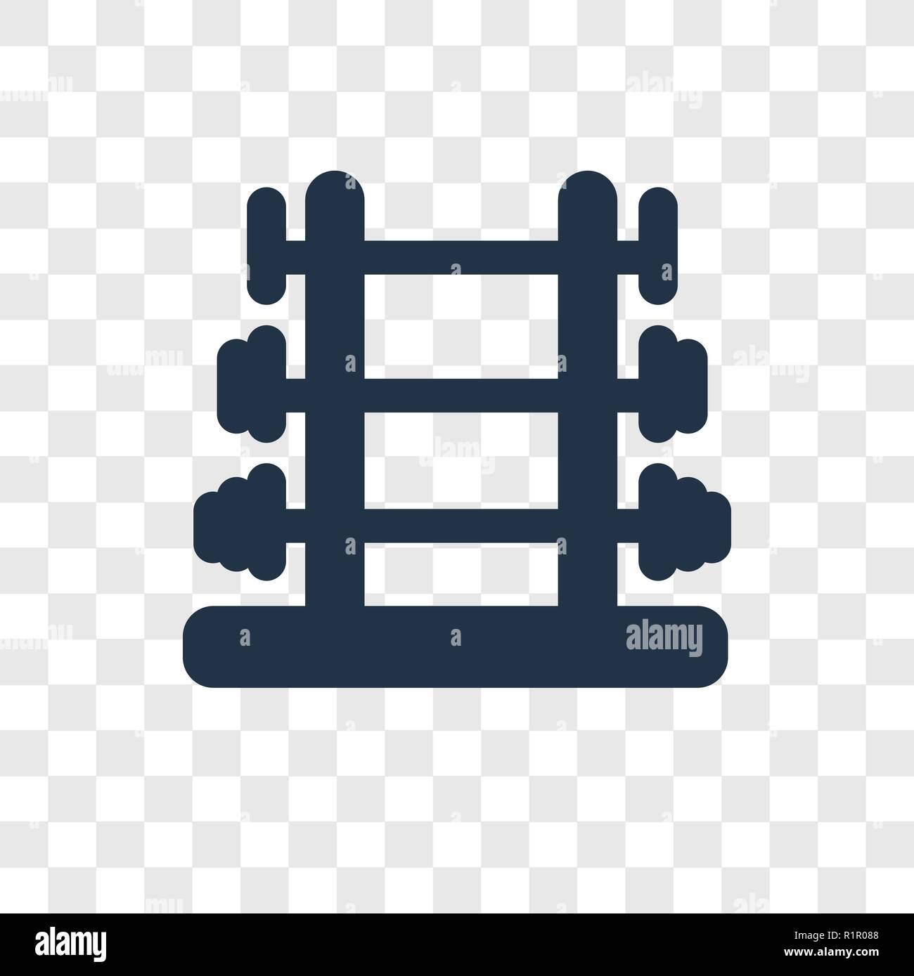 Dumbbell vector icon isolated on transparent background, Dumbbell transparency logo concept ...