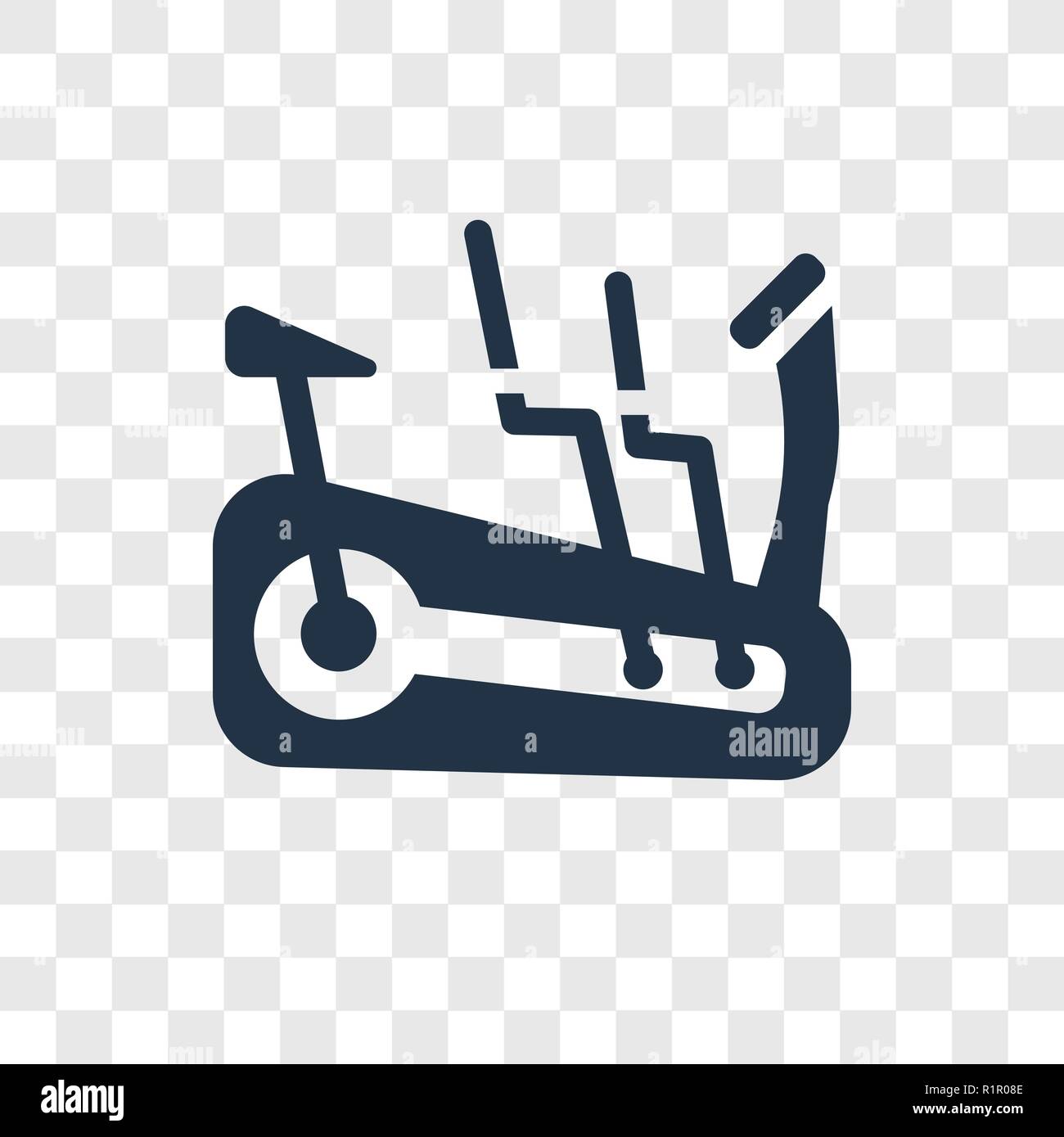 Treadmill vector icon isolated on transparent background, Treadmill ...