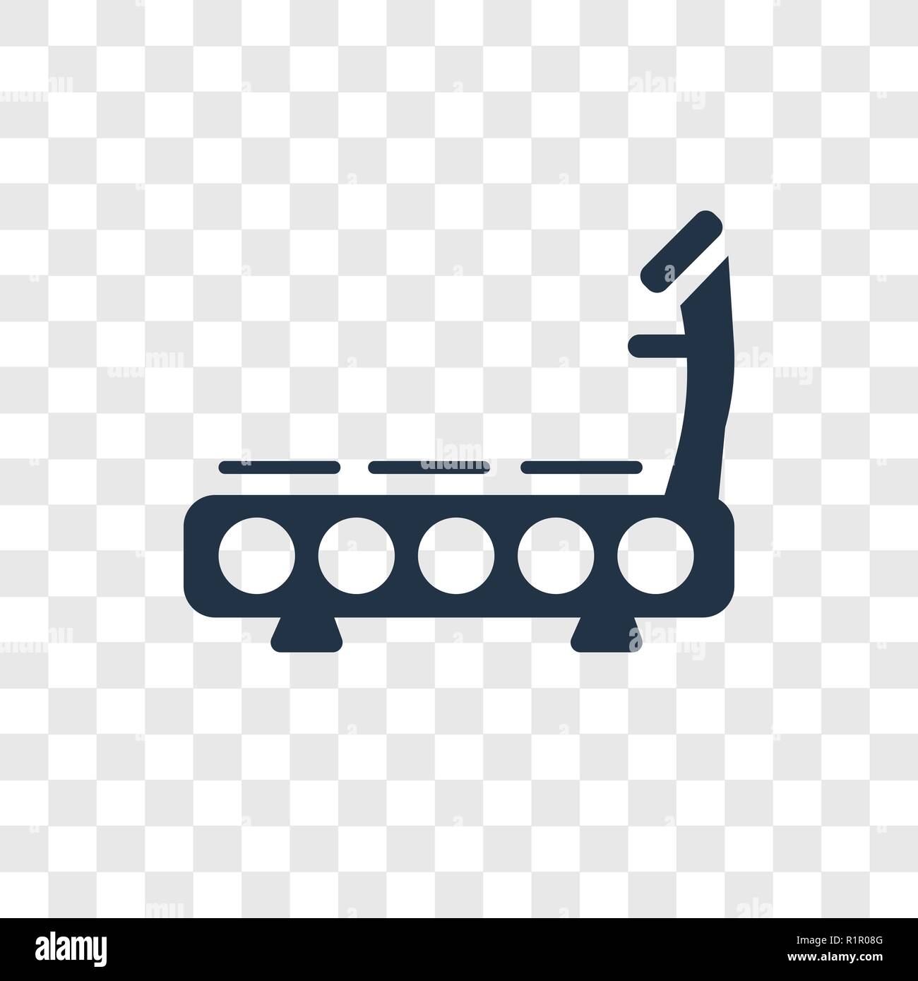Treadmill vector icon isolated on transparent background, Treadmill ...