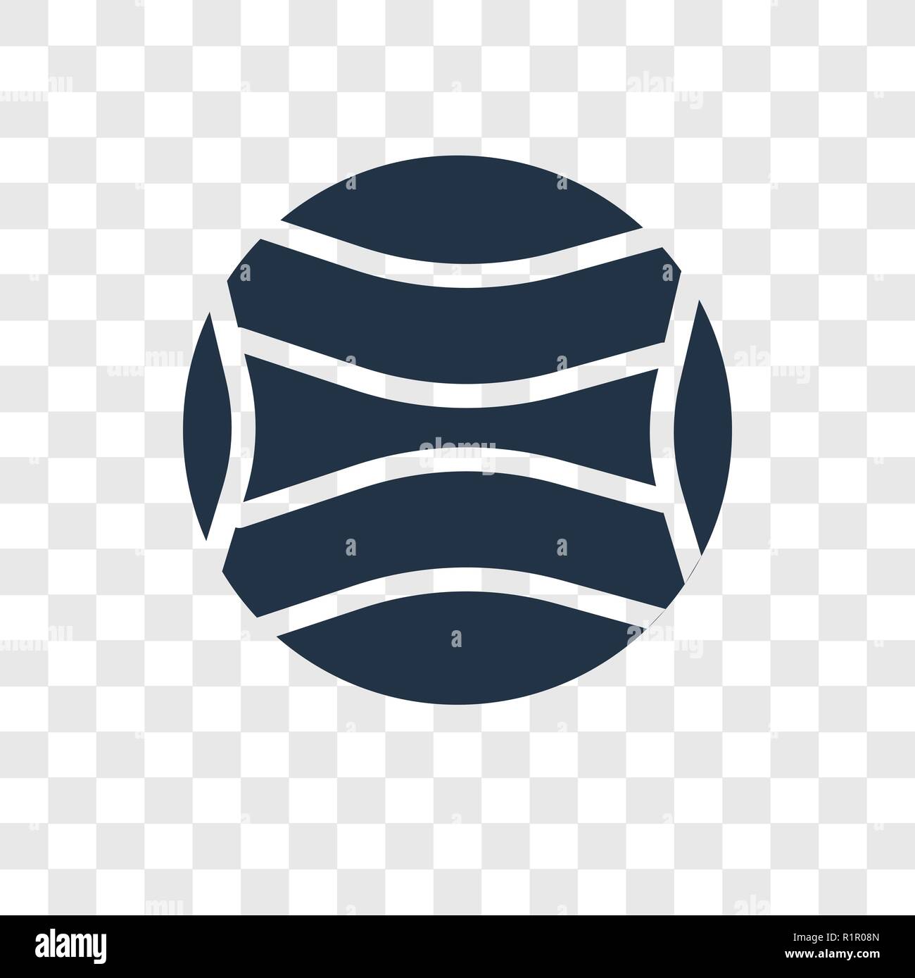Ball vector icon isolated on transparent background, Ball transparency ...