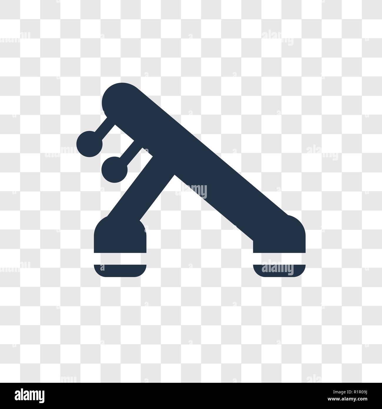 Machine vector icon isolated on transparent background, Machine transparency logo concept Stock ...