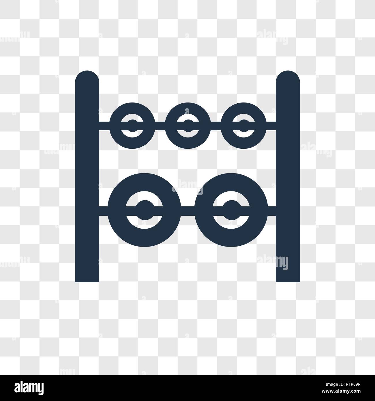 Weights vector icon isolated on transparent background, Weights ...