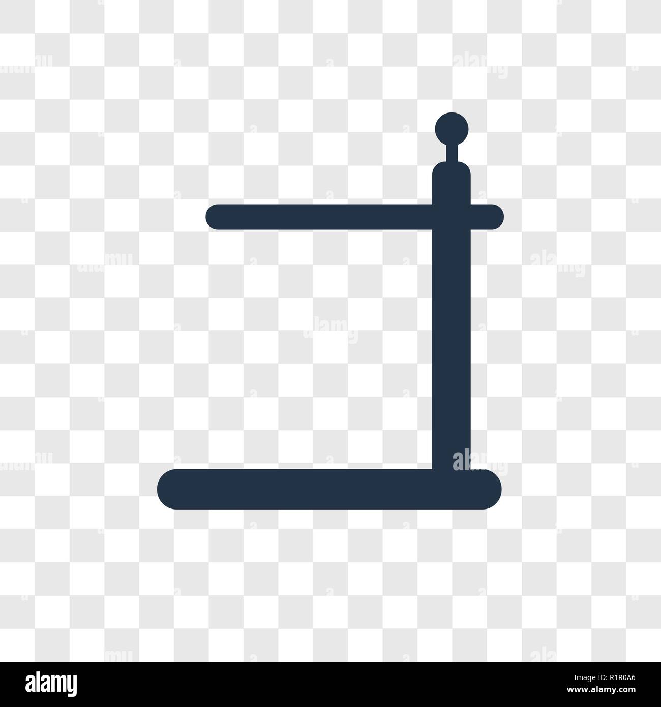 Pull up bar vector icon isolated on transparent background, Pull up bar ...