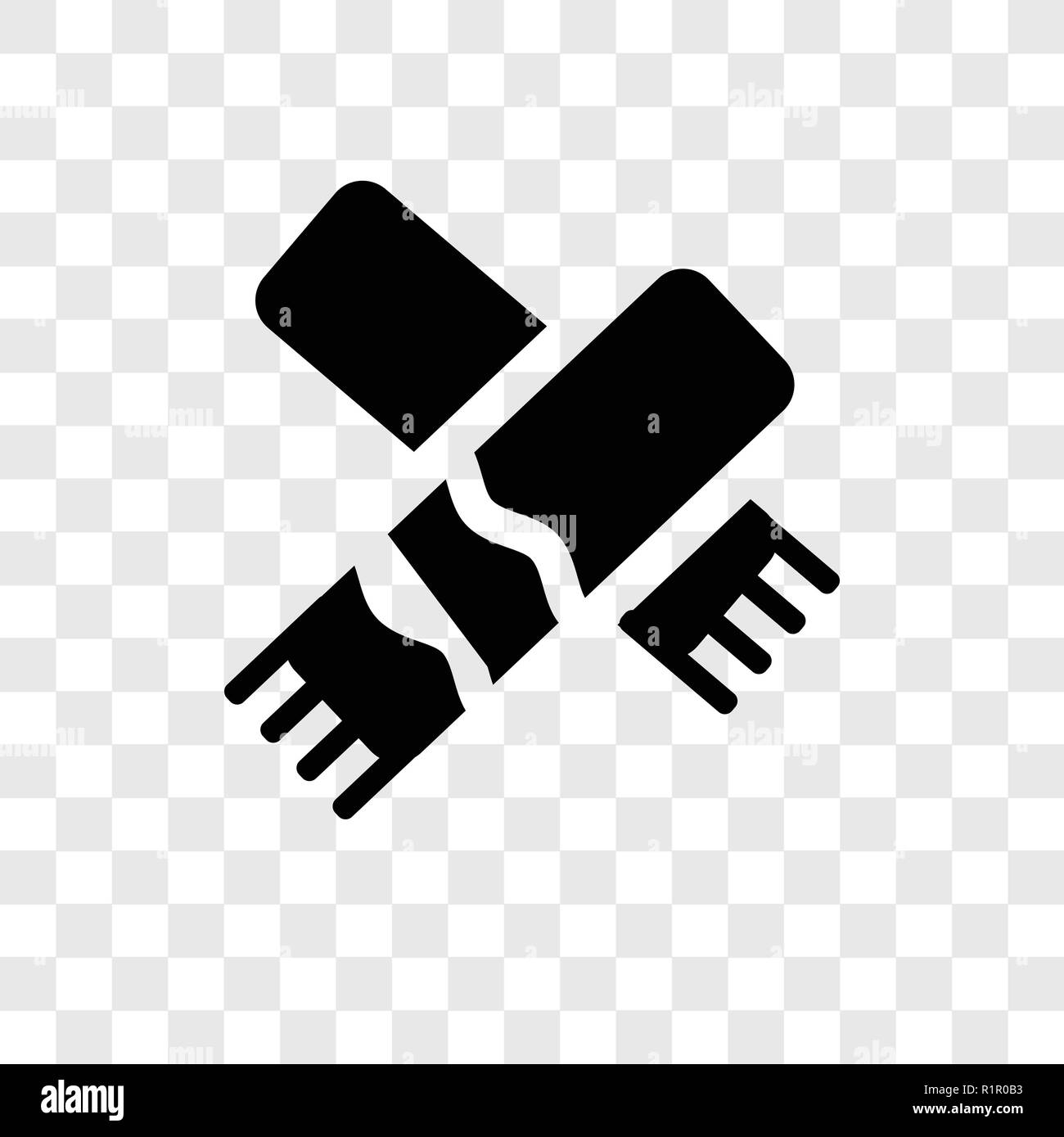 Scarf vector icon isolated on transparent background, Scarf ...