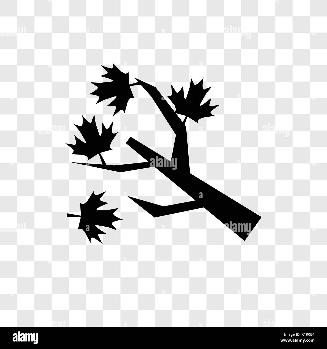 Tree branch vector icon isolated on transparent background, Tree branch ...