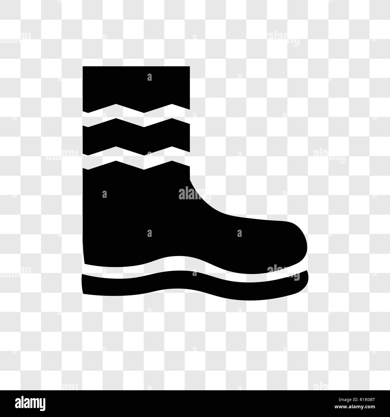 Rain boots vector icon isolated on transparent background, Rain boots ...