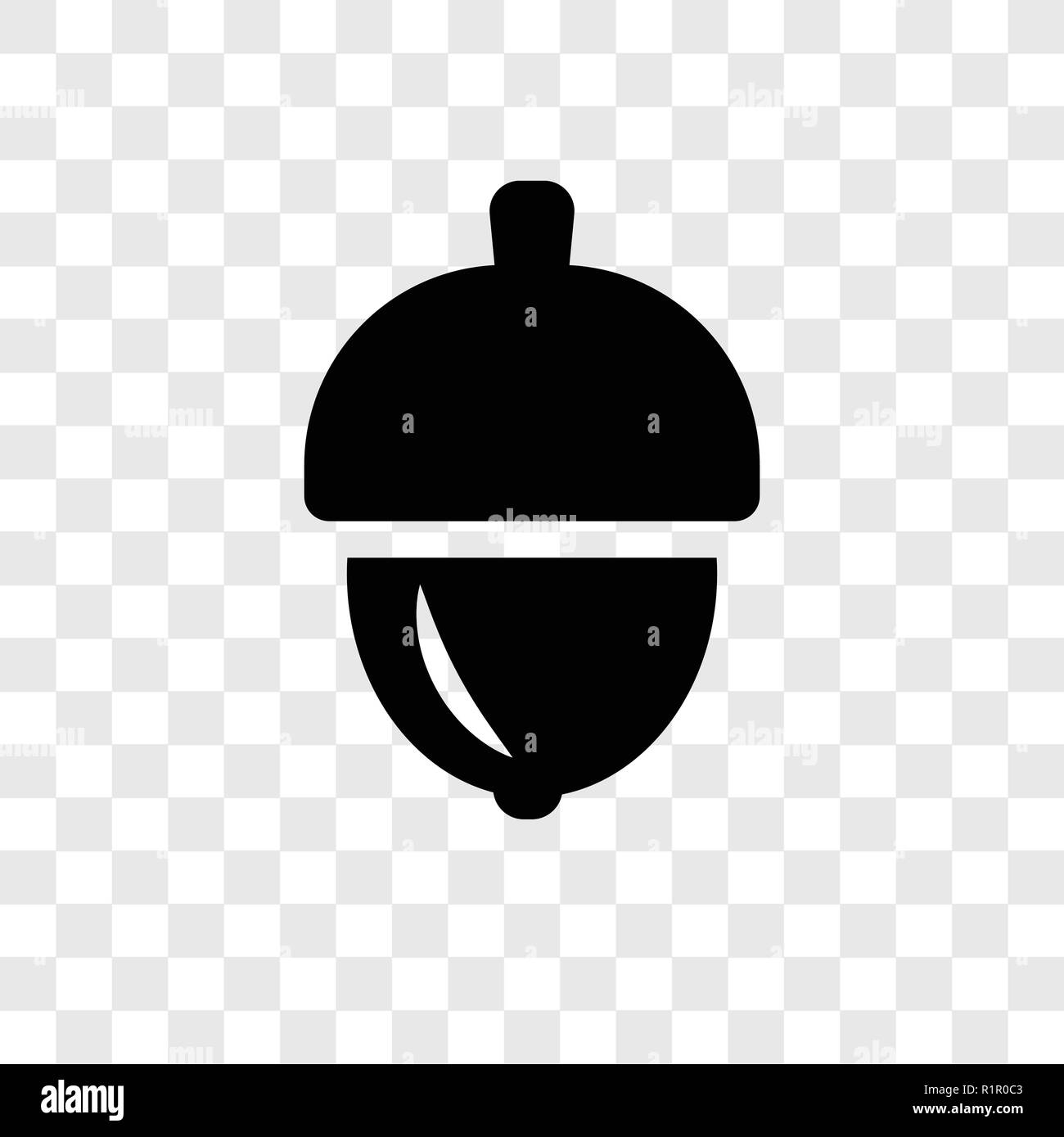 Acorn vector icon isolated on transparent background, Acorn ... Acorn vector icon isolated on transparent background, Acorn ...