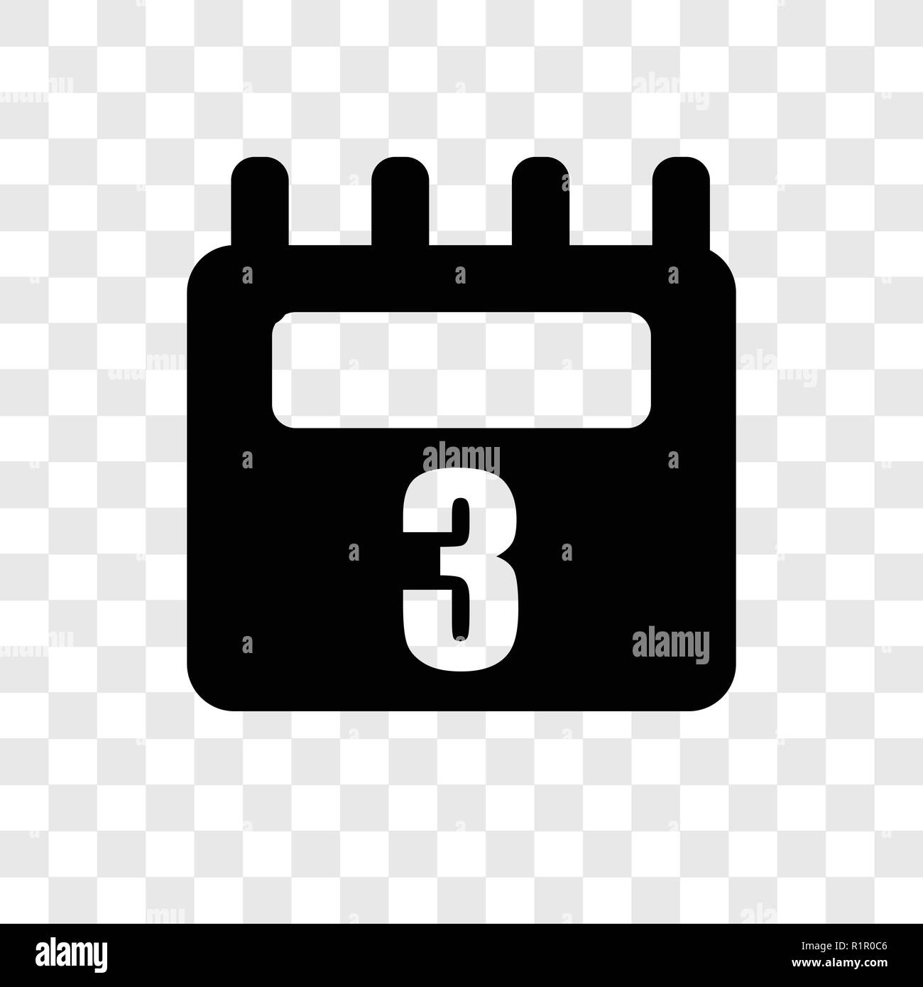 Calendar vector icon isolated on transparent background, Calendar ...