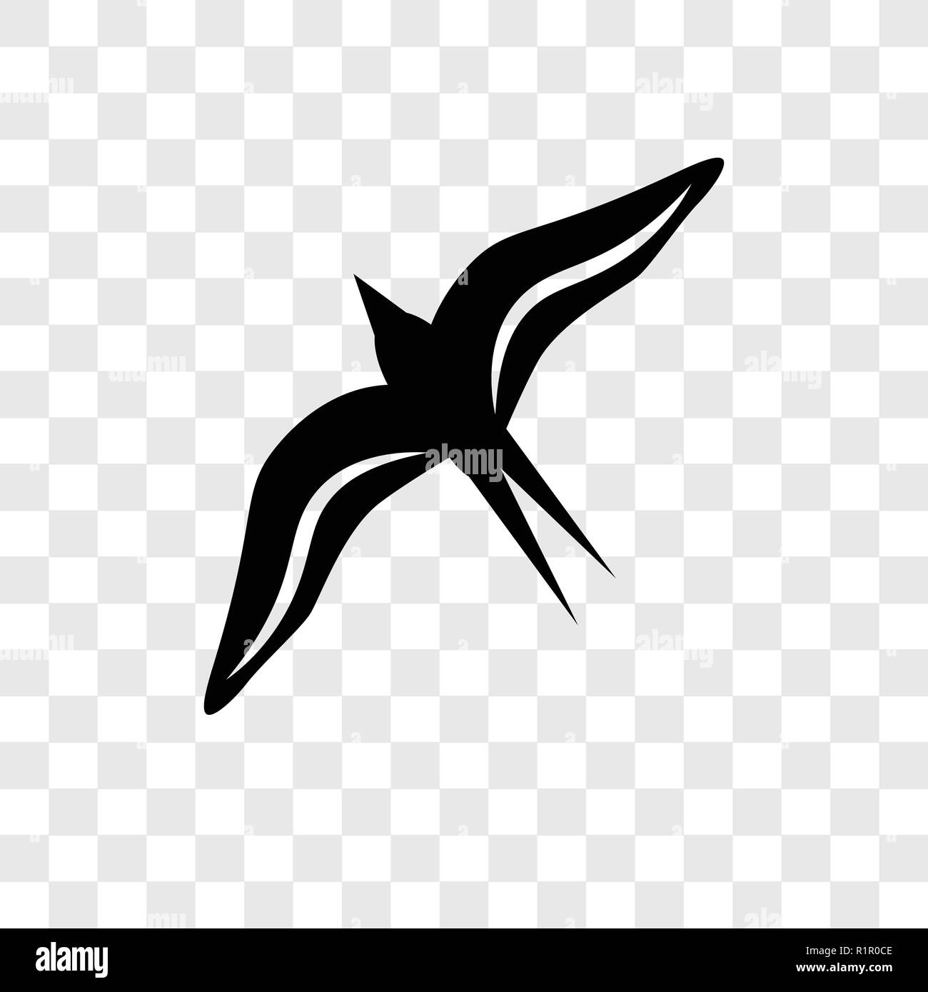 Bird Migration vector icon isolated on transparent background, Bird ...