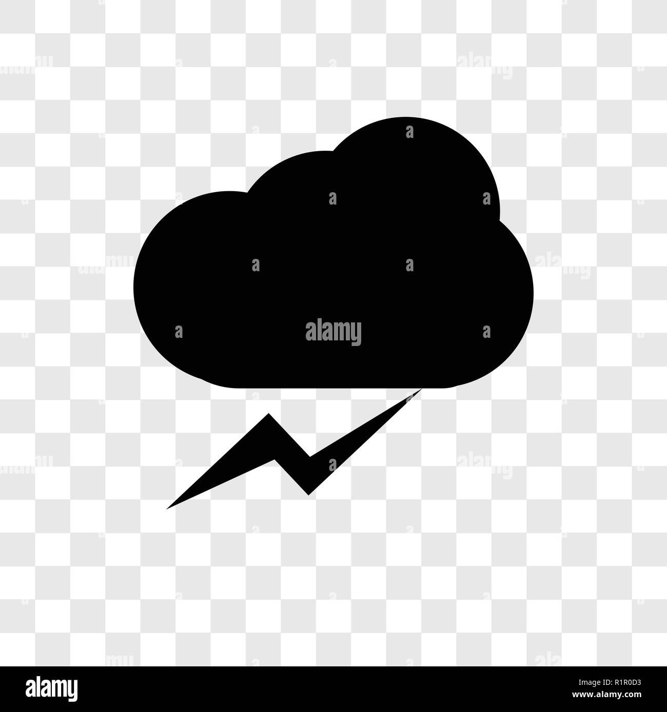 Storm vector icon isolated on transparent background, Storm ...