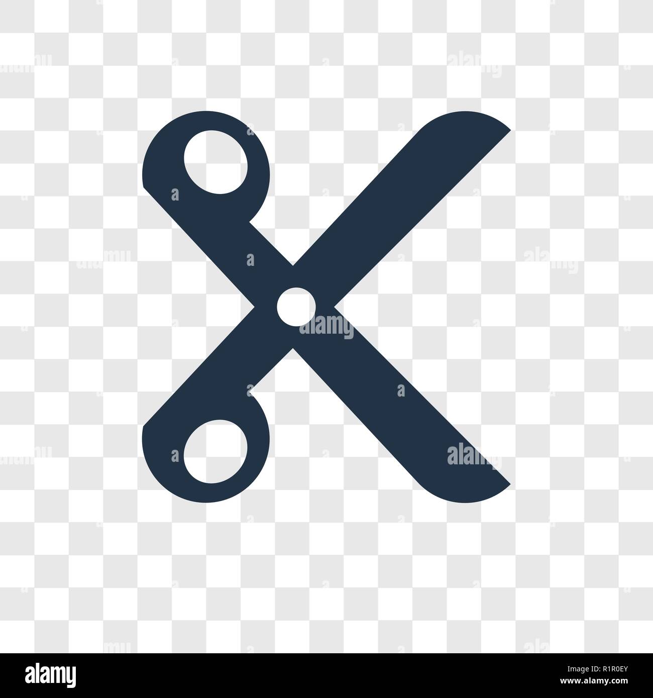 Scissors vector icon isolated on transparent background, Scissors ...