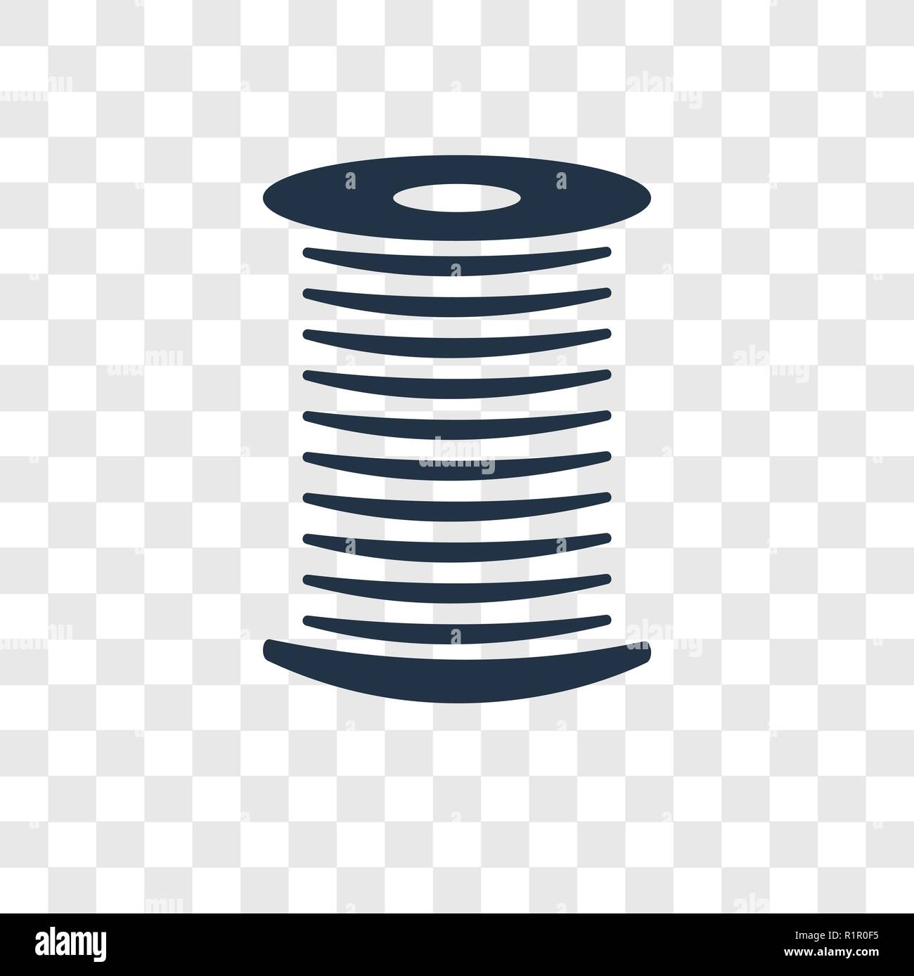 Thread vector icon isolated on transparent background, Thread ...