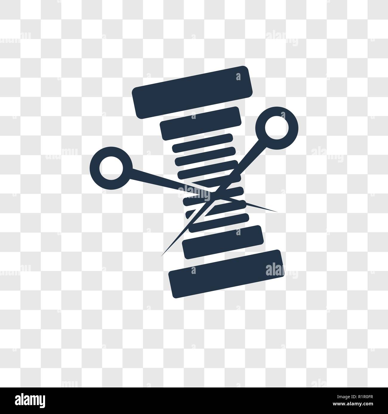 Thread vector icon isolated on transparent background, Thread ...