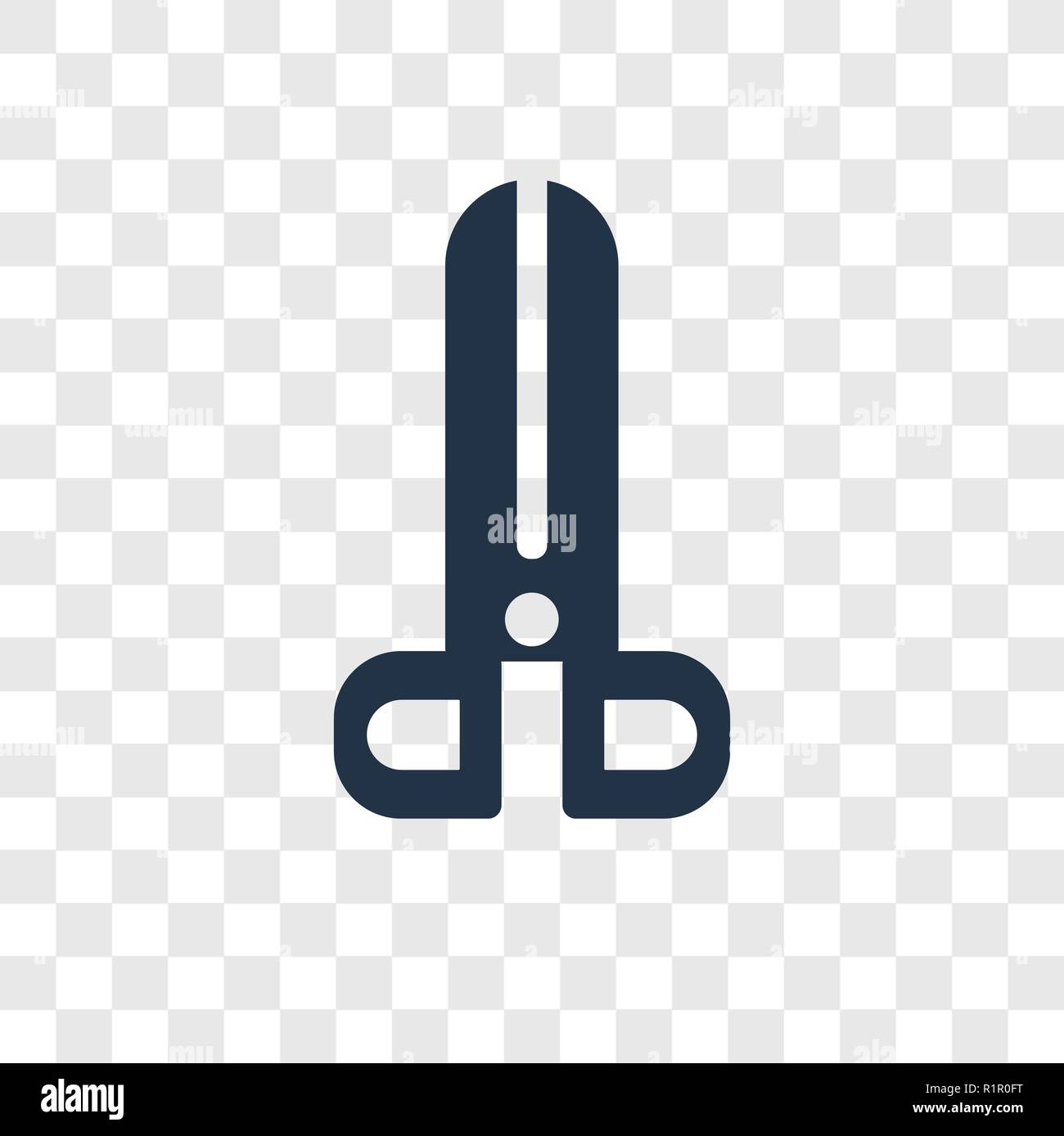 Scissors vector icon isolated on transparent background, Scissors ...