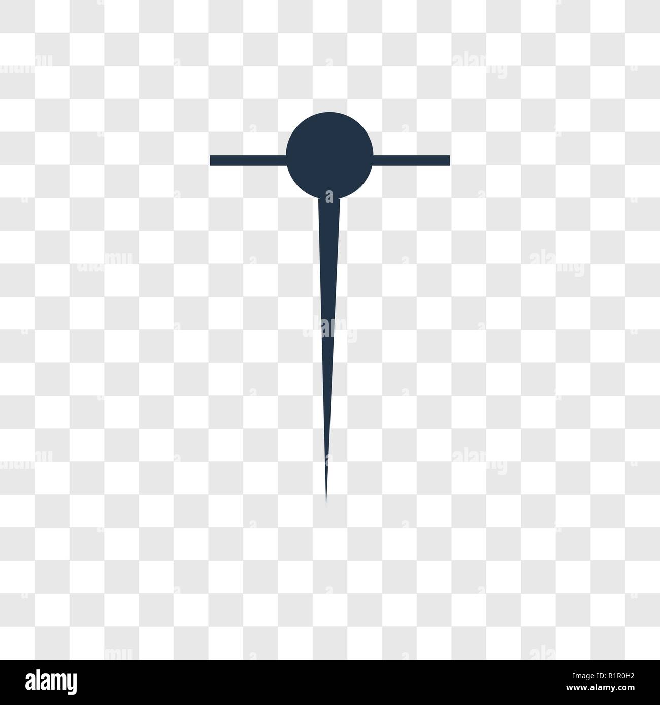 Needle vector icon isolated on transparent background, Needle ...