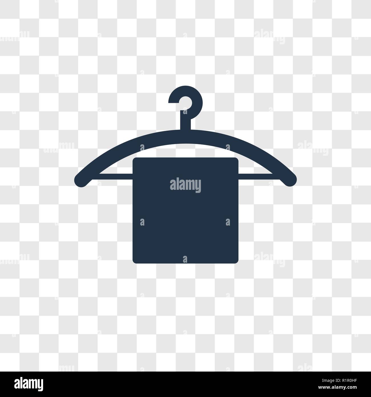 Hanger vector icon isolated on transparent background, Hanger ...