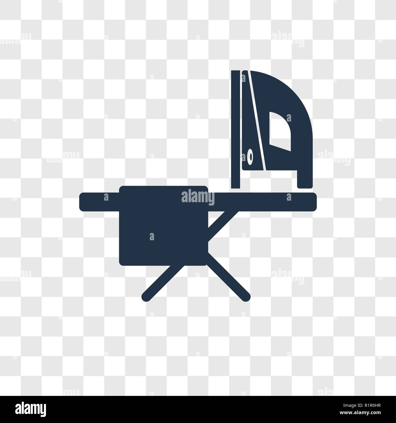 Ironing board vector icon isolated on transparent background, Ironing ...