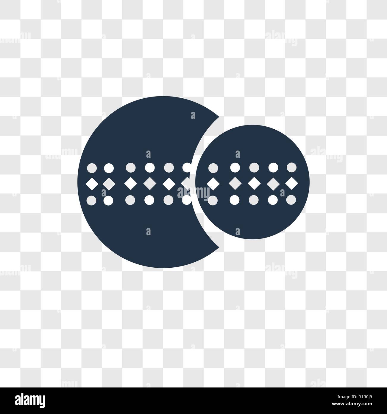 Thimble vector icon isolated on transparent background, Thimble ...