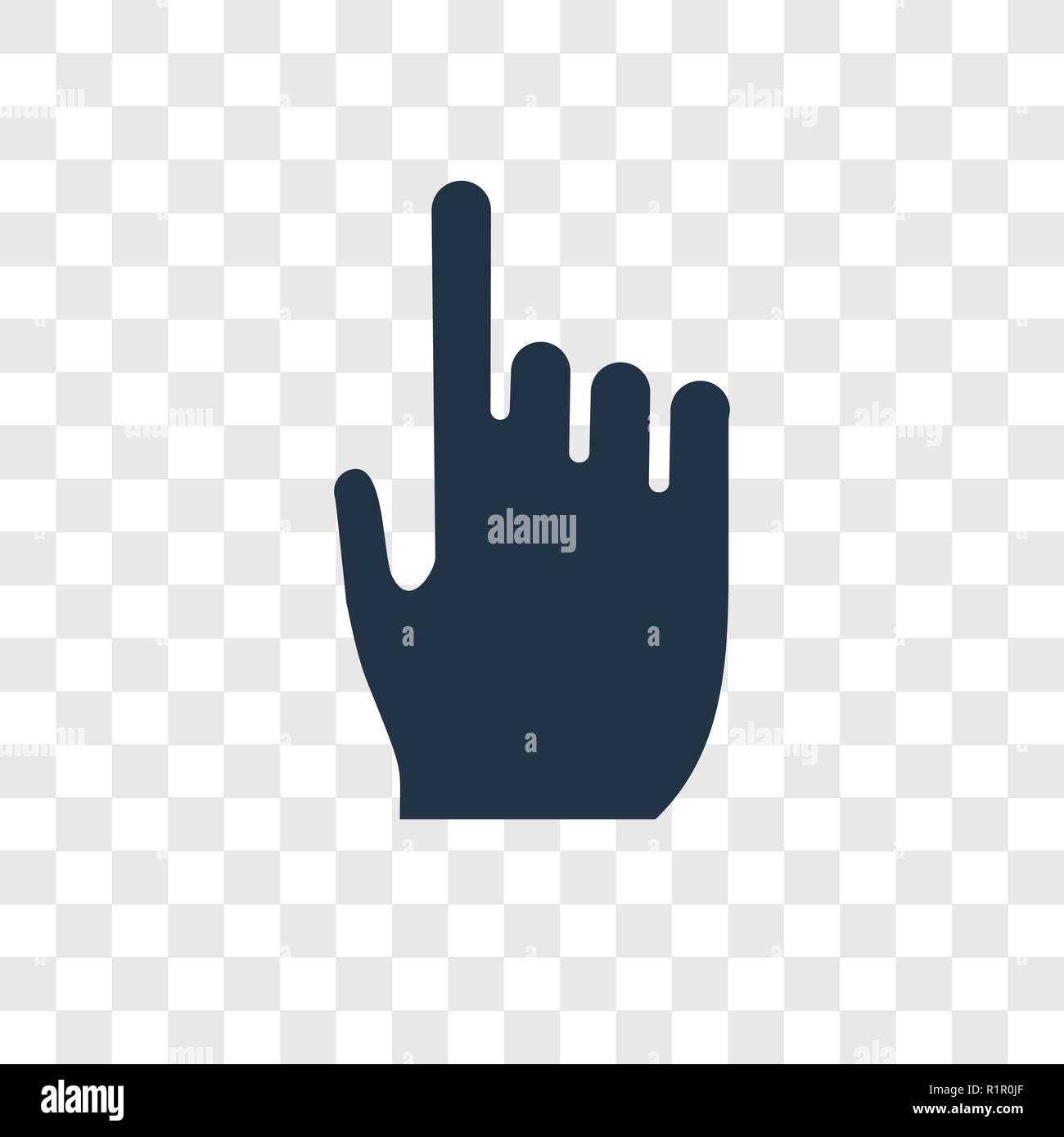 Tap vector icon isolated on transparent background, Tap transparency ...
