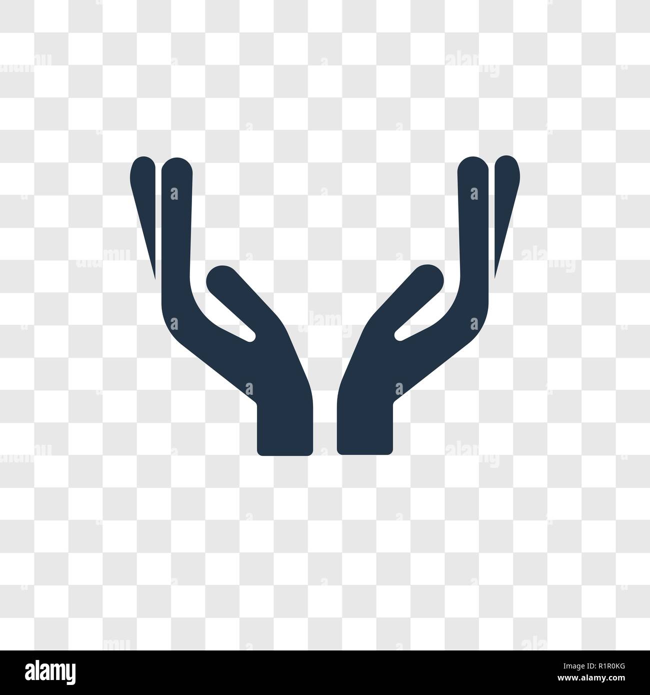 Holding vector icon isolated on transparent background, Holding ...