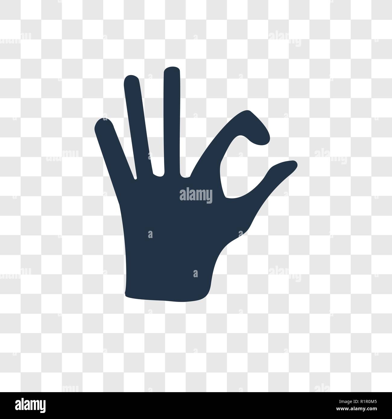 Pinch vector icon isolated on transparent background, Pinch ...