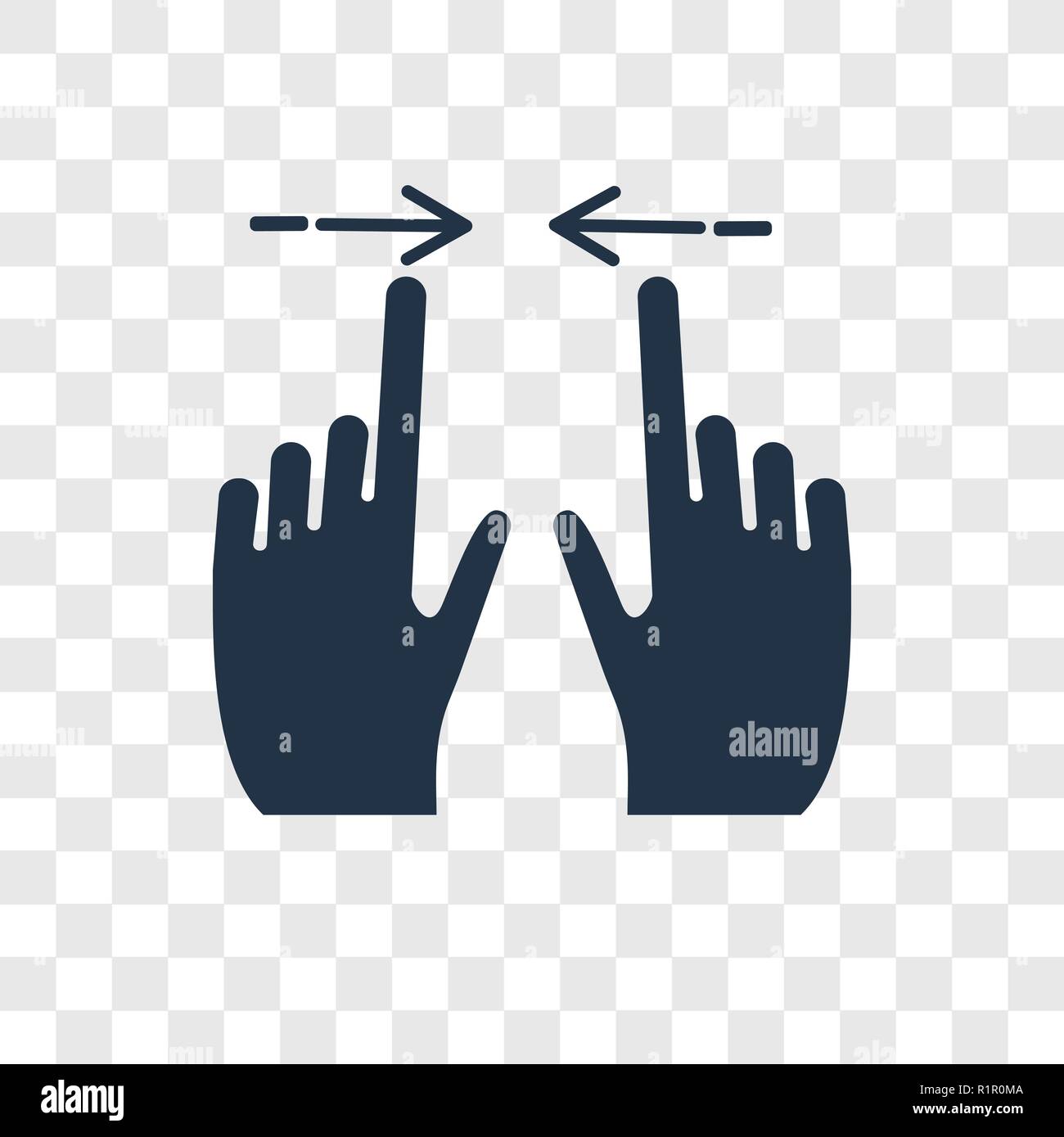 Swipe vector icon isolated on transparent background, Swipe ...