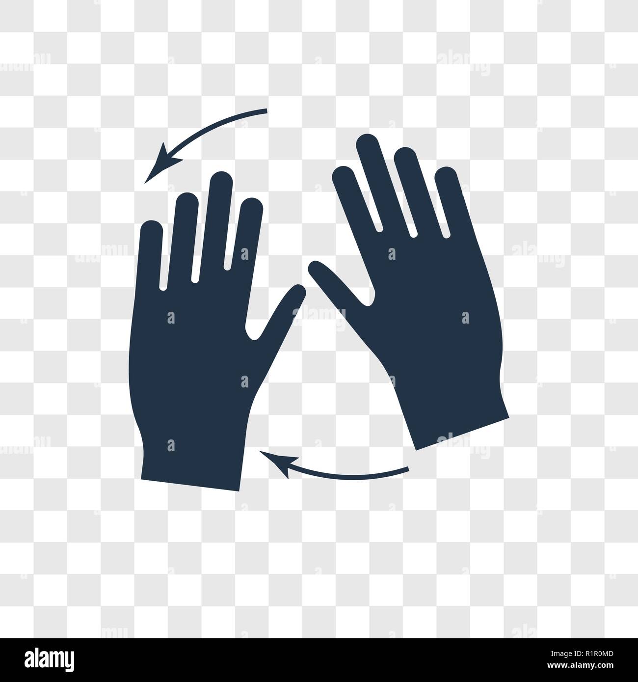 Rotate vector icon isolated on transparent background, Rotate ...