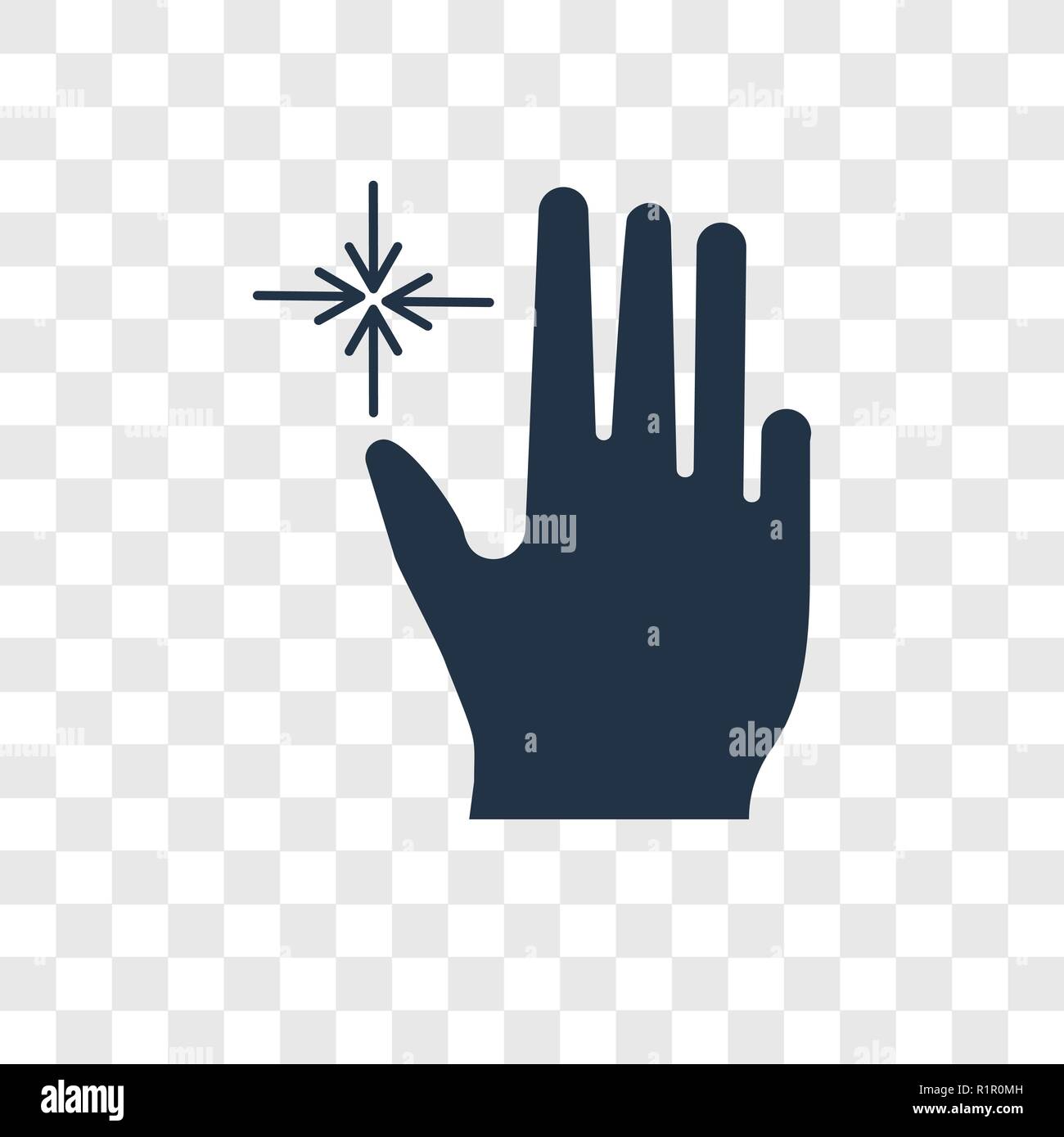 Move vector icon isolated on transparent background, Move transparency ...