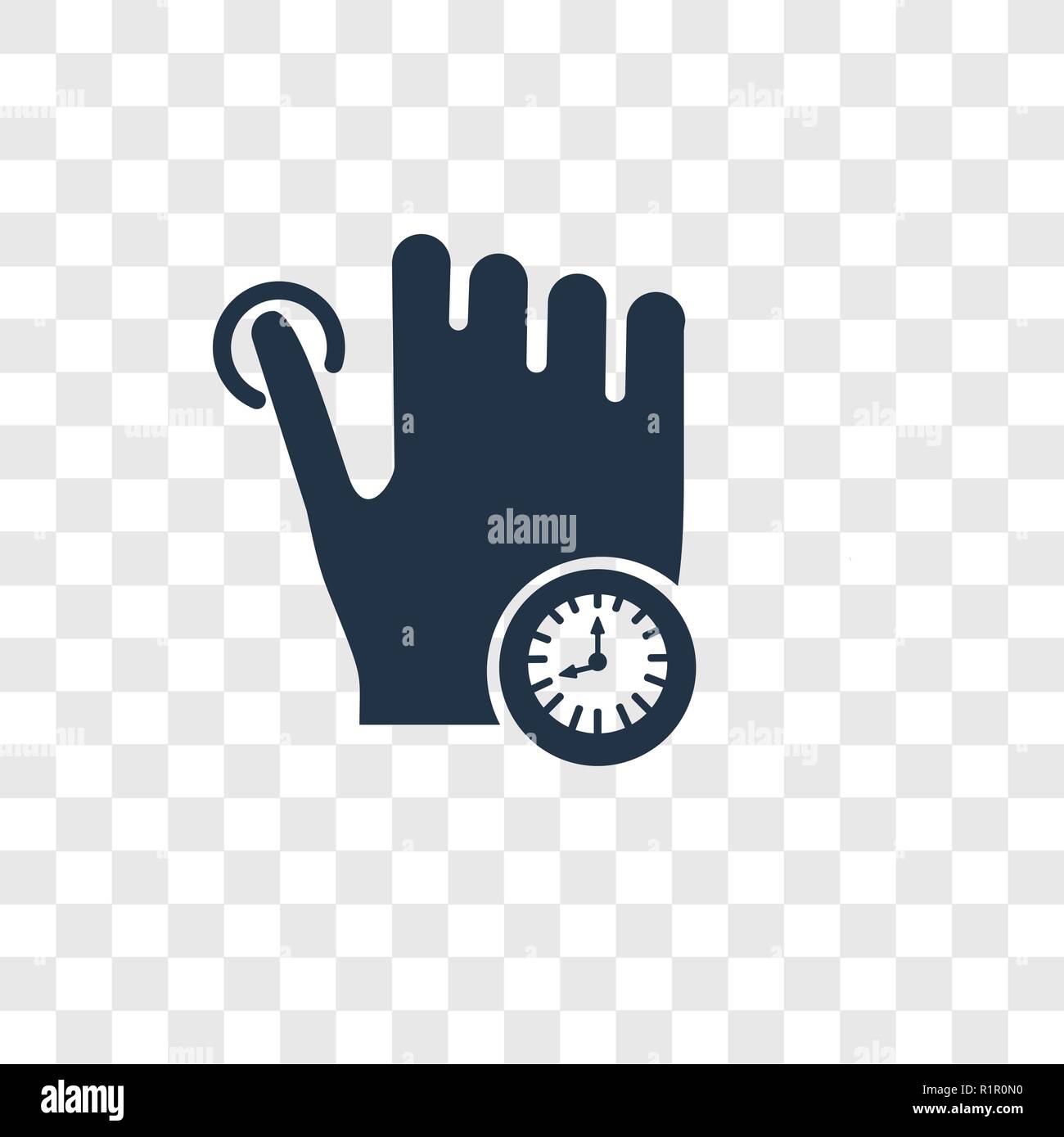 Tap vector icon isolated on transparent background, Tap transparency ...