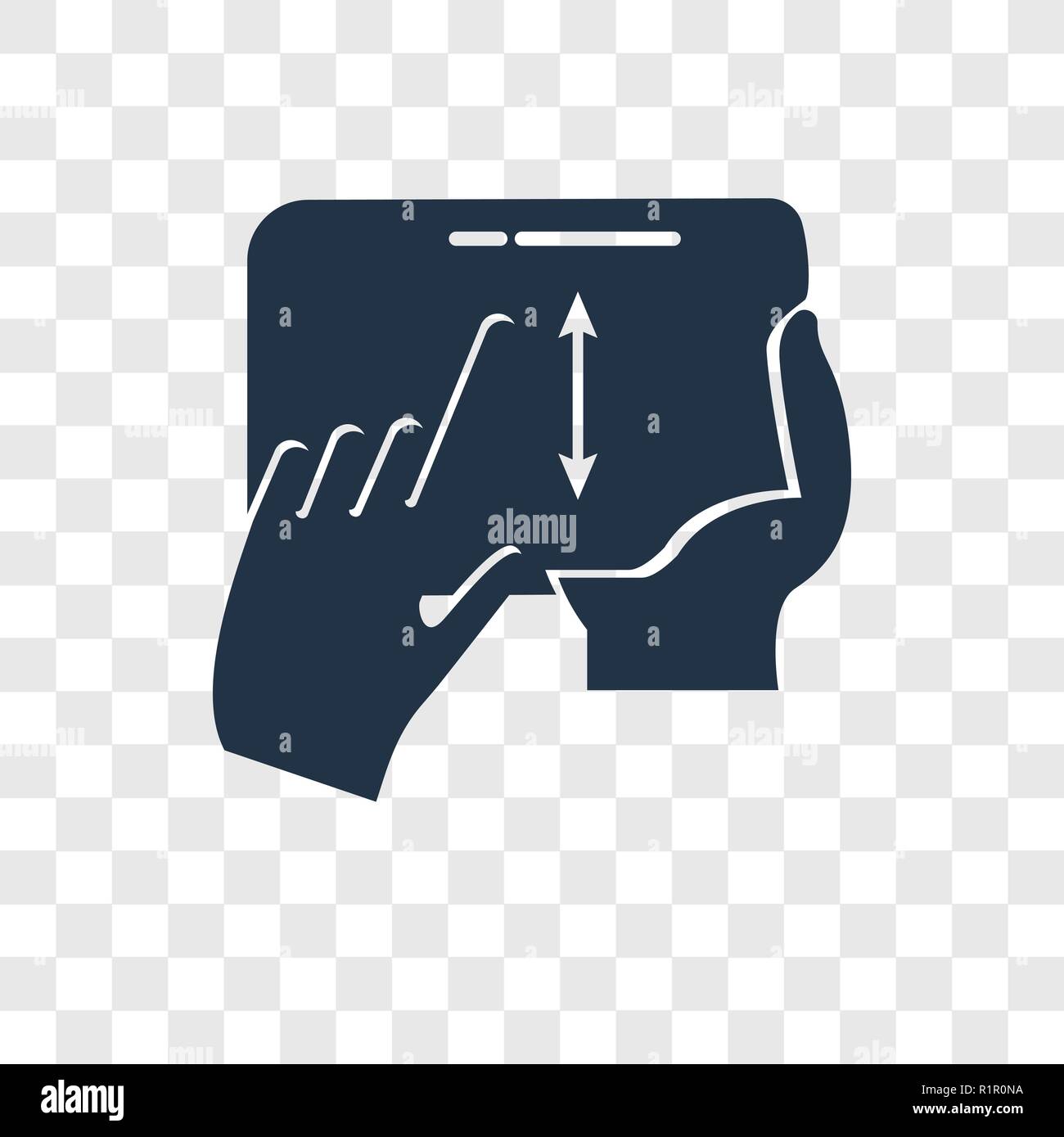 Tablet vector icon isolated on transparent background, Tablet ...