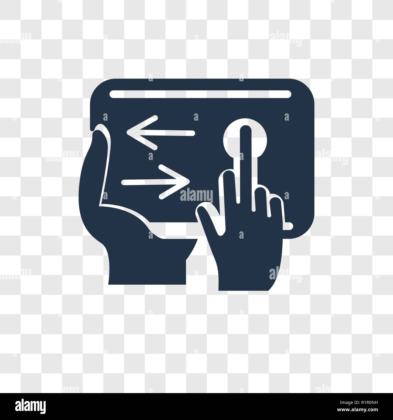 Tablet vector icon isolated on transparent background, Tablet ...