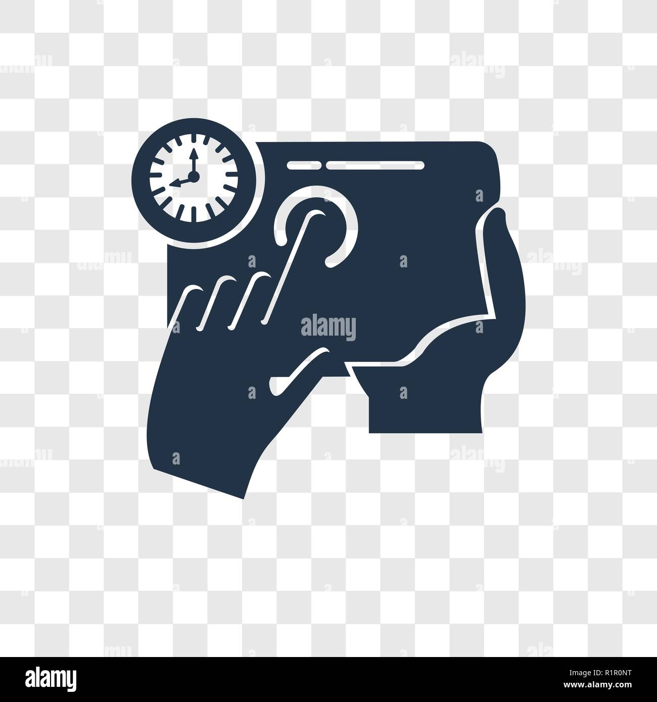 Tablet vector icon isolated on transparent background, Tablet ...