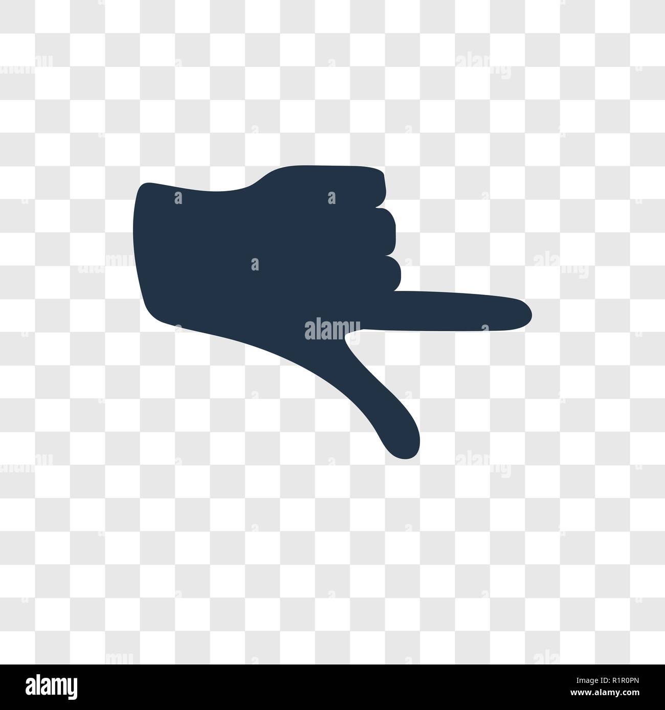 Pointing Rith vector icon isolated on transparent background, Pointing ...