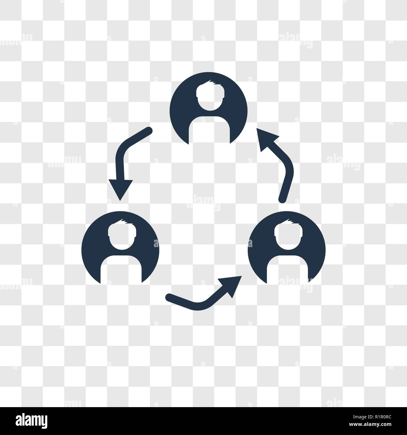Networking vector icon isolated on transparent background, Networking ...