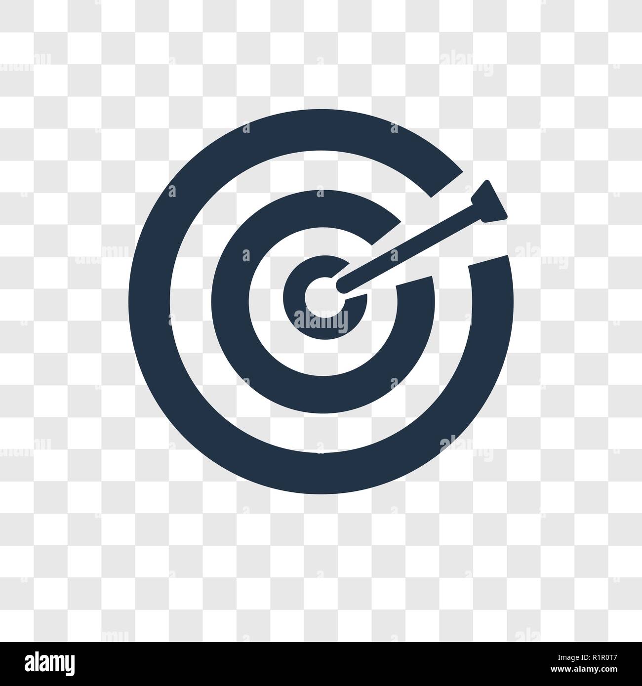 Target vector icon isolated on transparent background, Target ...