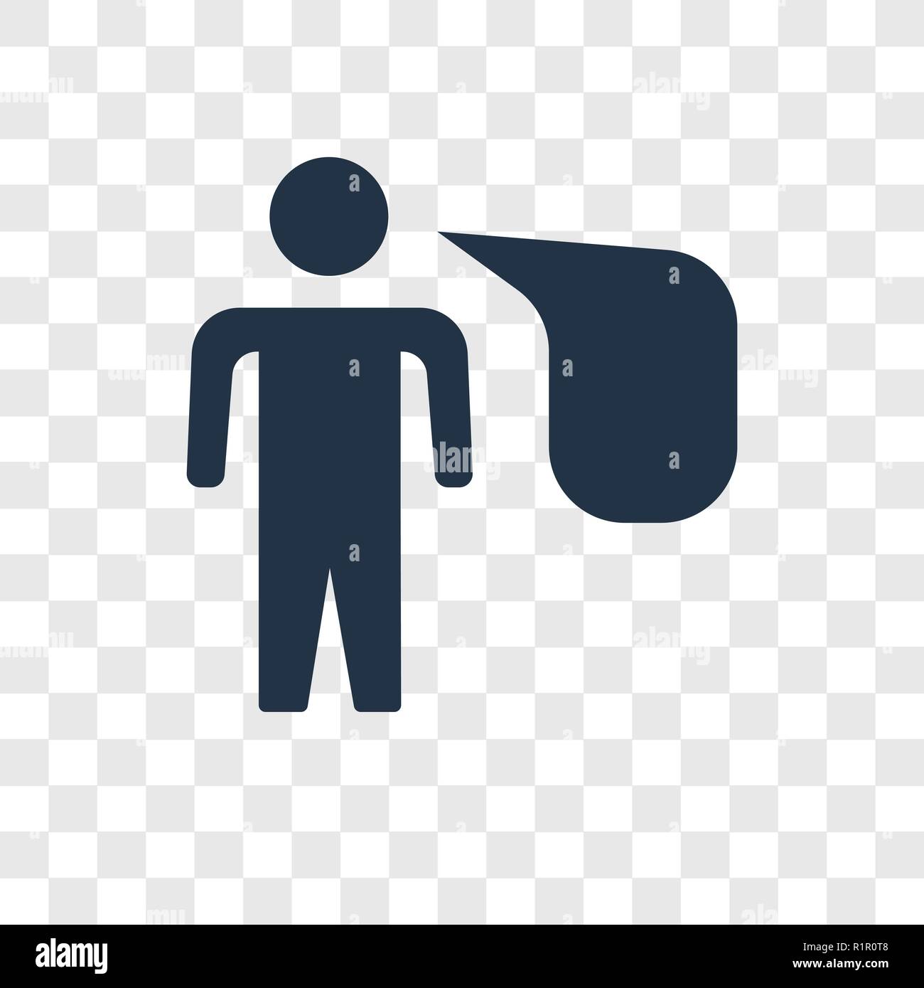 Chat vector icon isolated on transparent background, Chat transparency ...