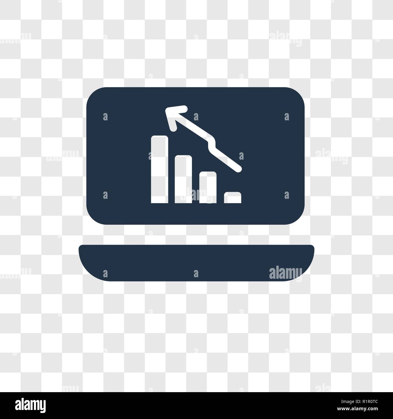 Laptop vector icon isolated on transparent background, Laptop ...