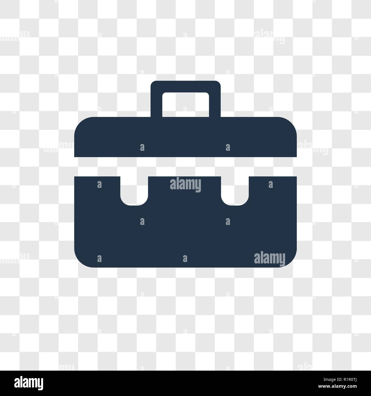 Briefcase vector icon isolated on transparent background, Briefcase ...