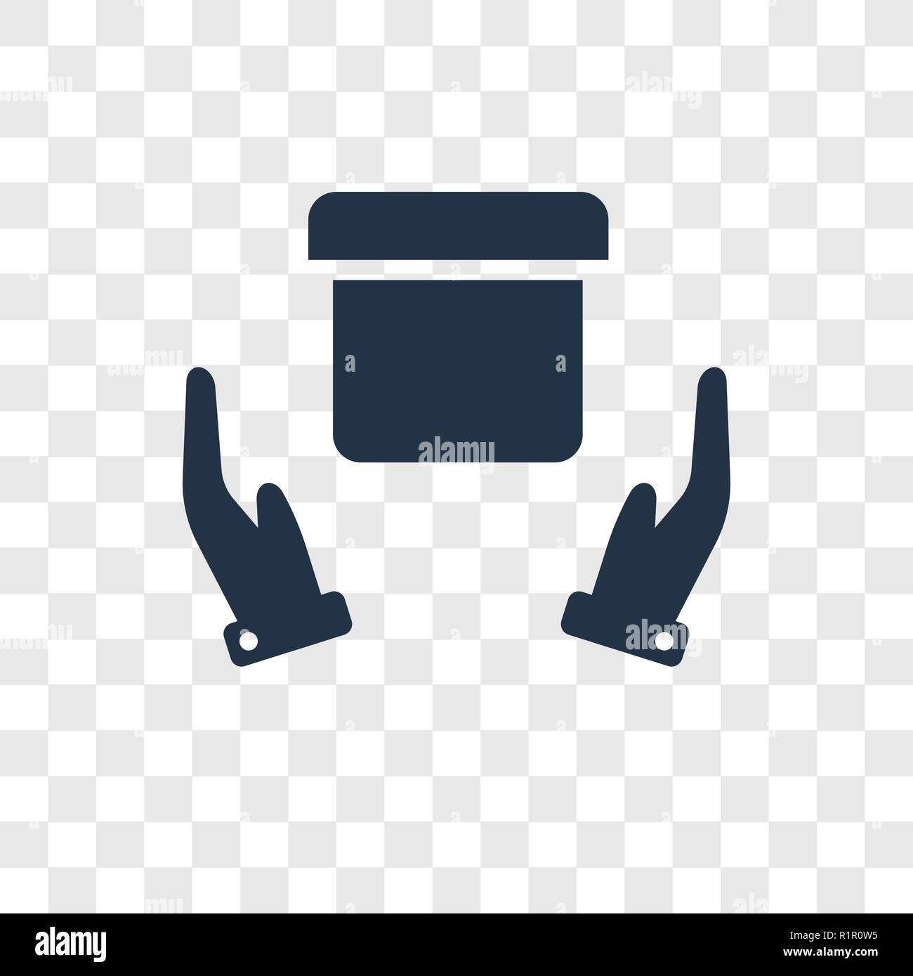 Package vector icon isolated on transparent background, Package ...