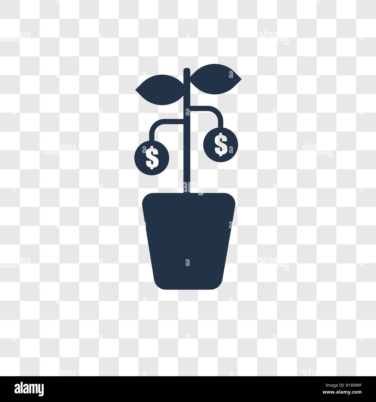 Growth vector icon isolated on transparent background, Growth ...