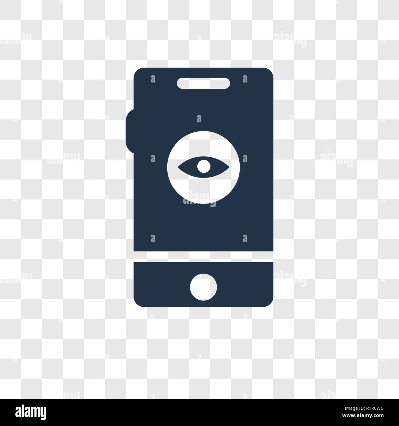 Visualization vector icon isolated on transparent background ...