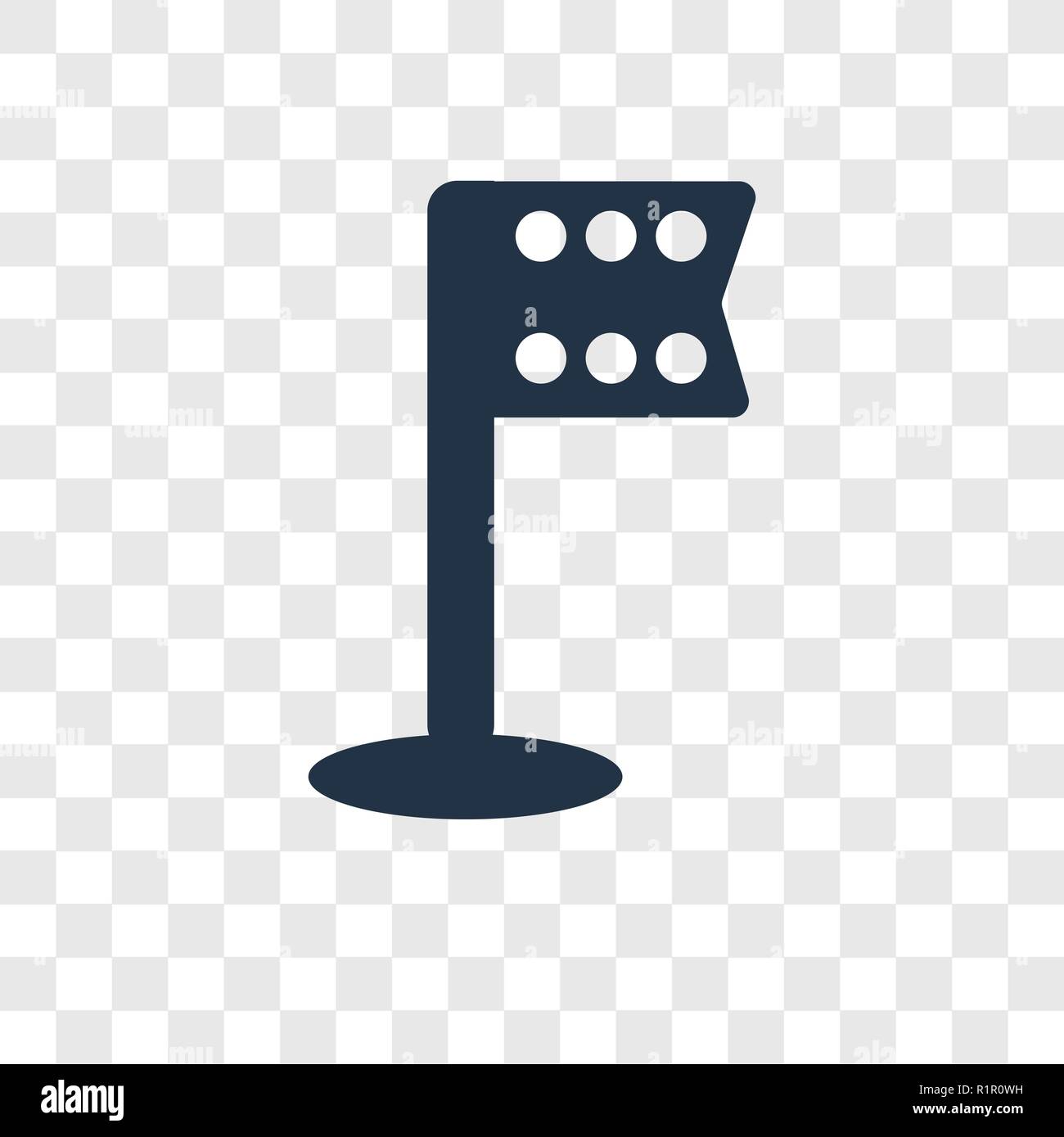 Flag vector icon isolated on transparent background, Flag transparency ...