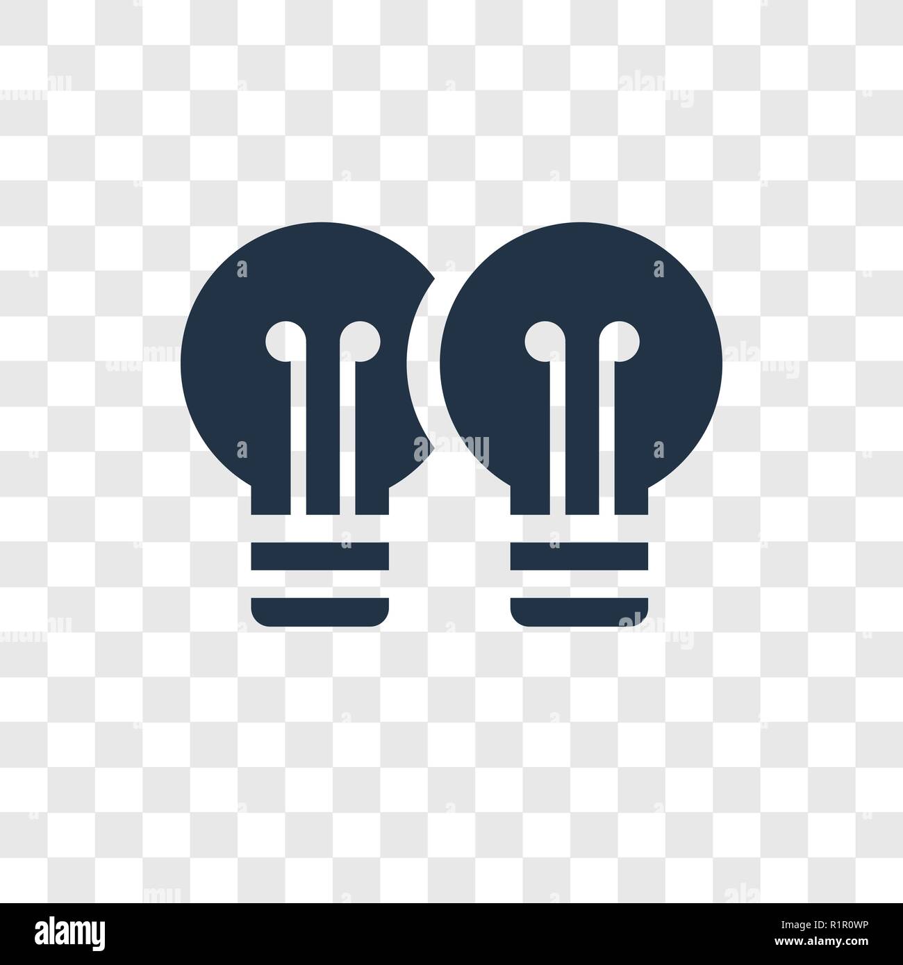 Light bulb vector icon isolated on transparent background, Light bulb ... Light bulb vector icon isolated on transparent background, Light bulb ...