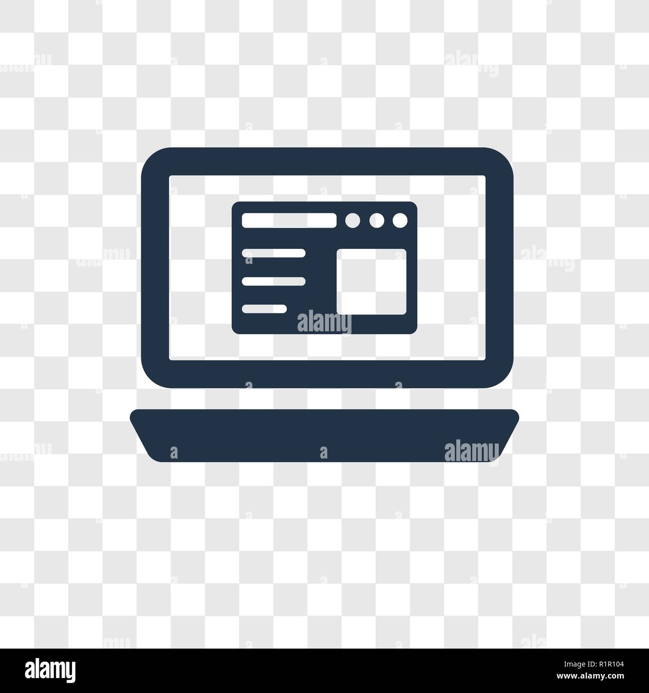 Web de vector icon isolated on transparent background, Web de ...