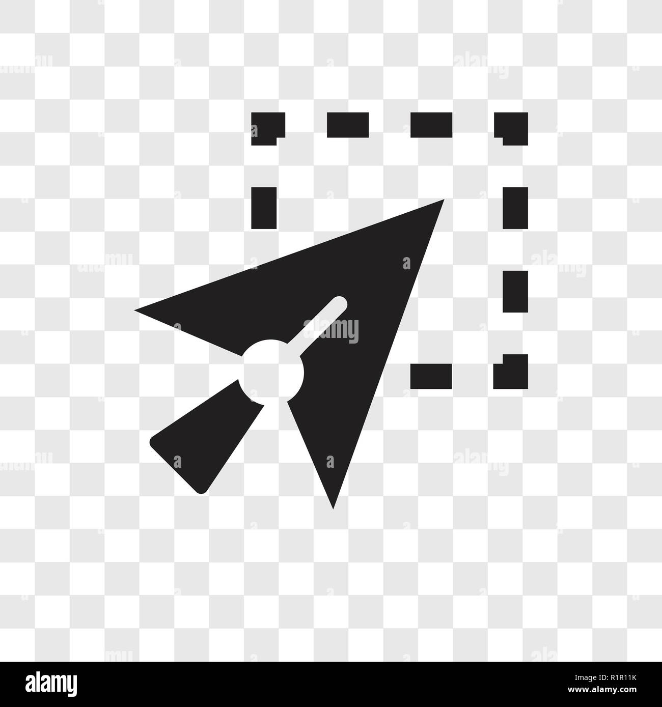 Select vector icon isolated on transparent background, Select ...