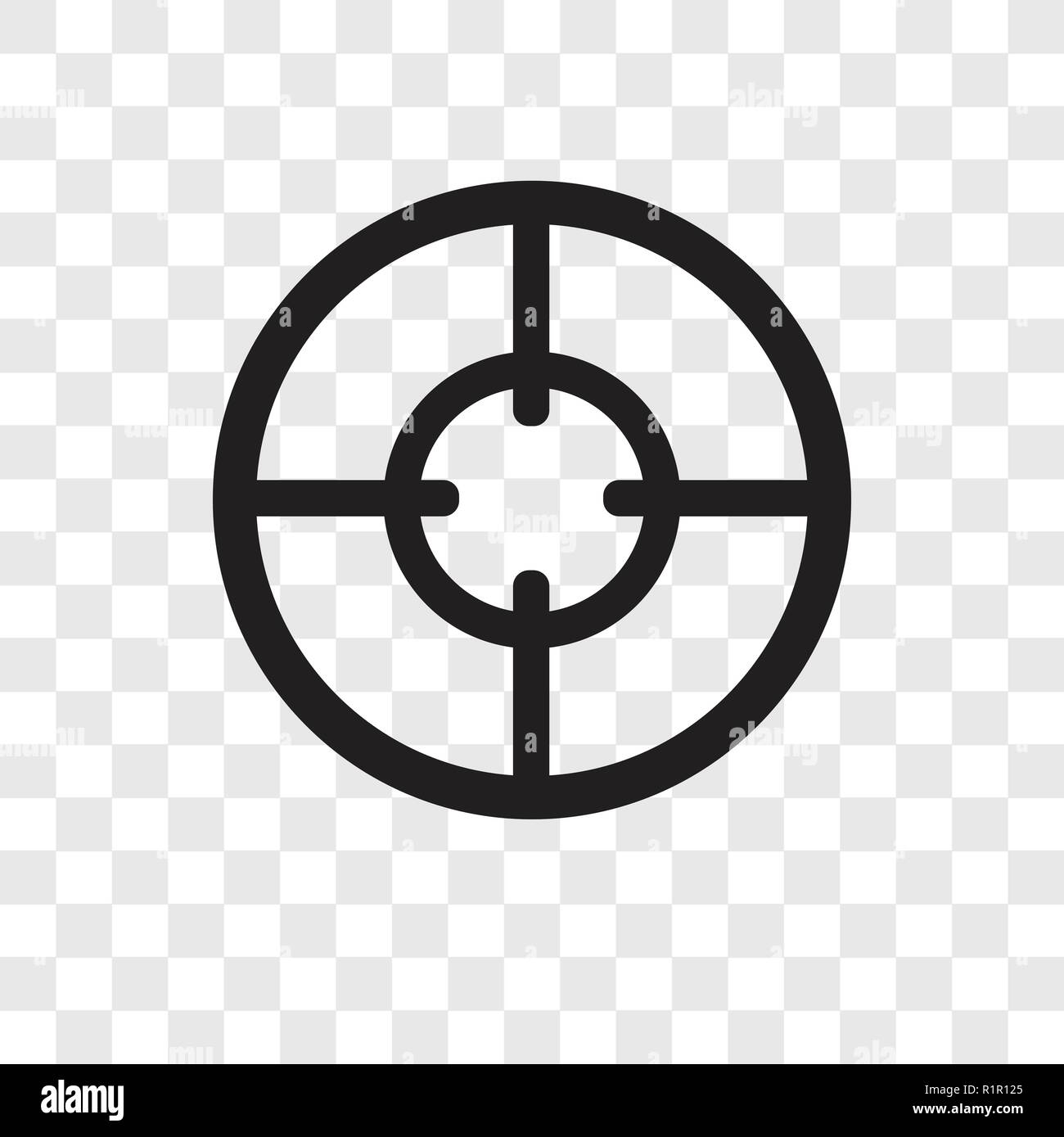Target vector icon isolated on transparent background, Target ...